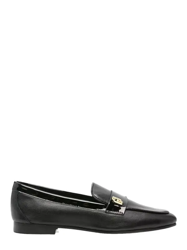 Liu Jo Leather Loafers - Black