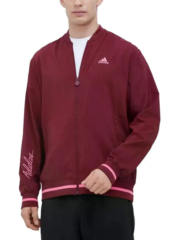 Adidas Zip-up Bomber Jacket - Red