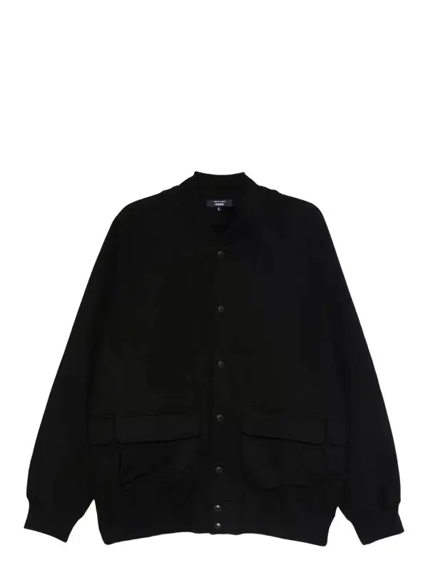 Comme Des Garçons Button-fastening Pocket Jacket - Black