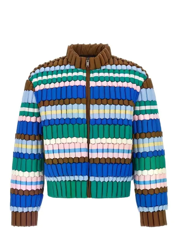 RAXXY 3d Padded Striped Jacket - Blue