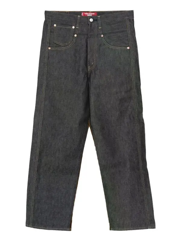 Junya Watanabe Paneled Corduroy Denim Jeans - Blue