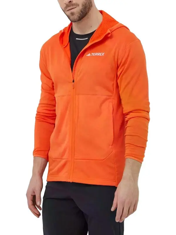 Adidas Zip-up Hoodie - Orange