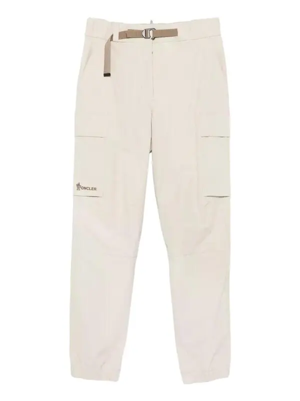 Moncler Belted Cargo Pants - Neutrals