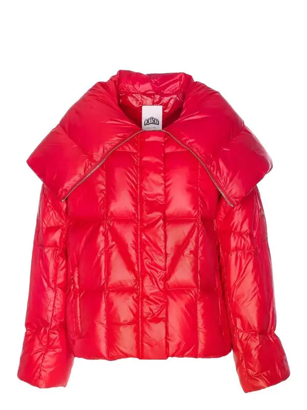 JETSET Lella City Maxi-collar Padded Jacket - Red
