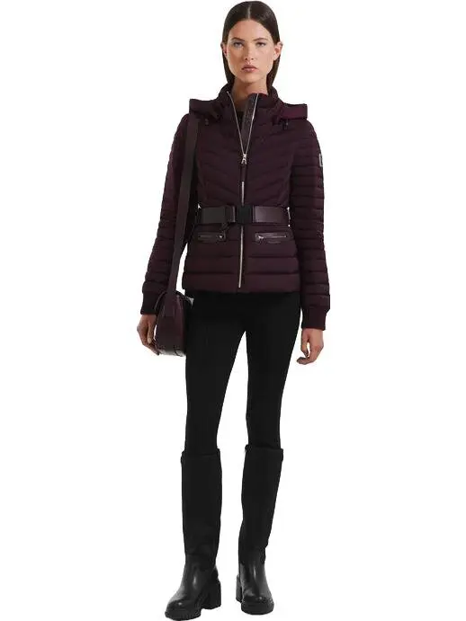 Rudsak Scarlett Lightweight Down Jacket - Burgundy