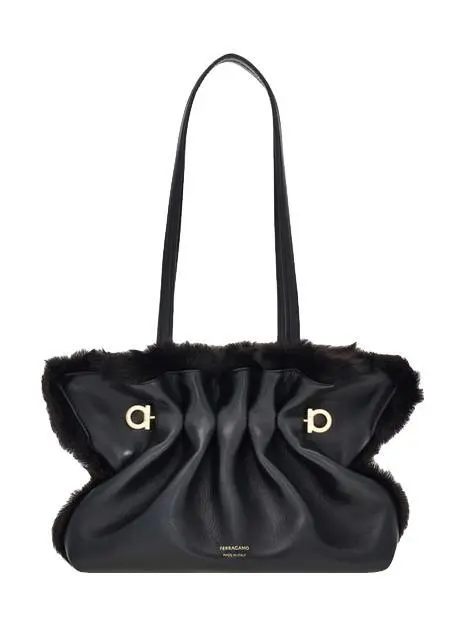 FERRAGAMO Soft Bag - Black