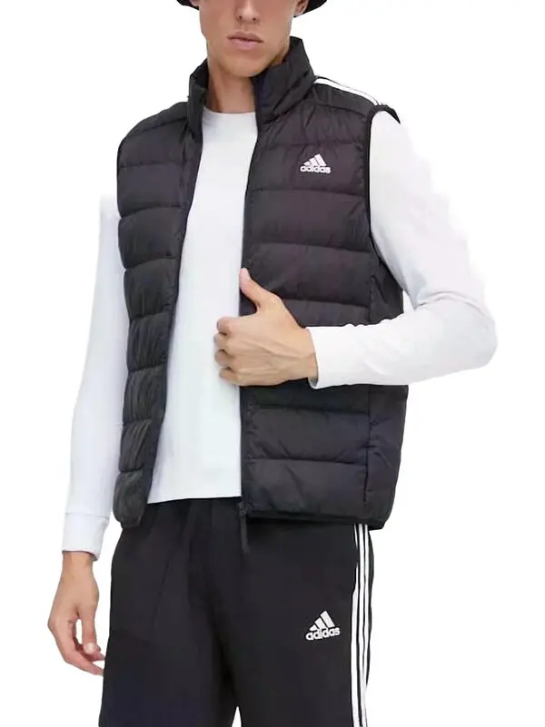 Adidas Three-stripe Padded Vest - Black