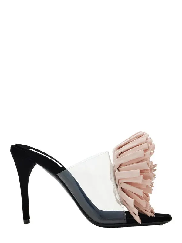 Alaïa Flower-topped Pvc Mules - Pink
