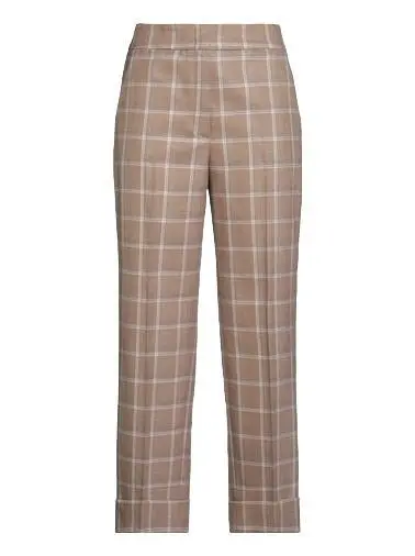 Peserico Straight-leg Virgin Wool Blend Pants - Beige
