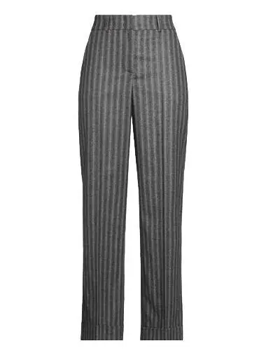 Peserico Straight Leg Pinstriped Pants - Gunmetal