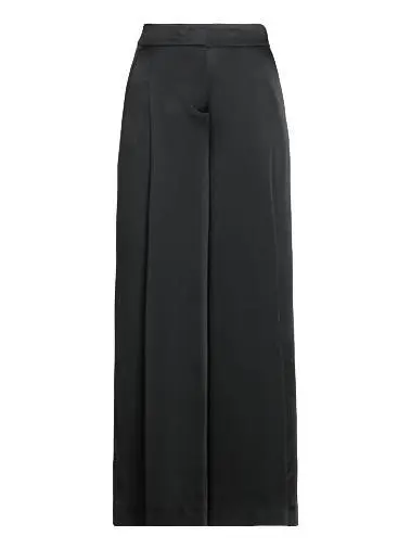 Peserico Wide-leg Satin Pants - Black