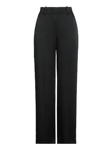 Peserico Satin Straight-leg Pants - Black