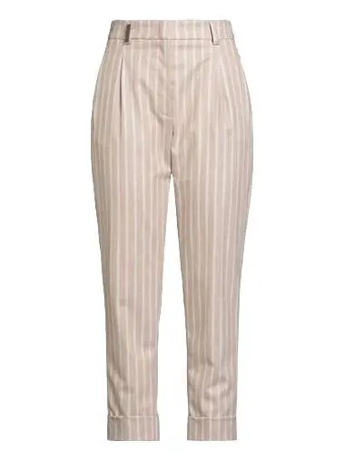 Peserico Striped Flared Pants - Beige