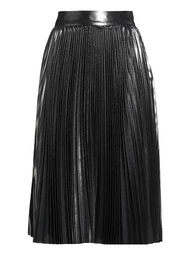 Peserico Midi Pleated Lamé Skirt - Grey