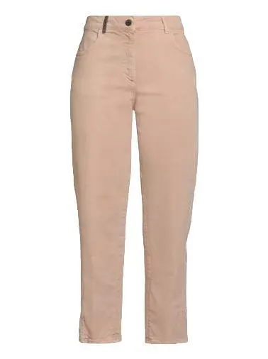 Peserico Tapered High-waisted Jeans - Beige