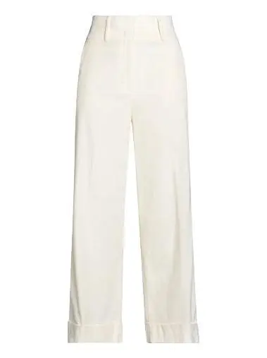 Peserico Wide-leg Corduroy Pants - White