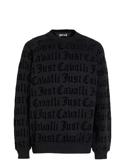 Just Cavalli Cotton Sweatshirt - Black