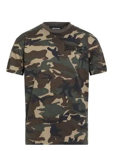 Dsquared2 T-shirt Military Size Viscose - Green
