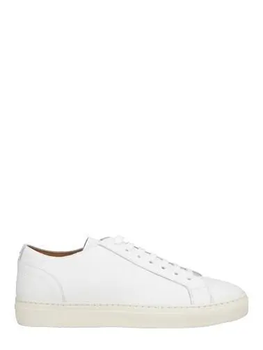 DOUCAL'S Pebbled Leather Sneakers - White