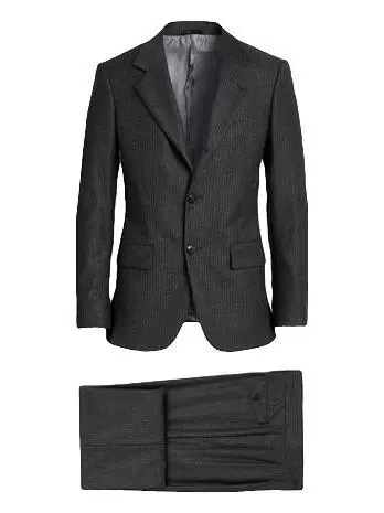 Giorgio Armani Suit Charcoal Size Virgin Wool, Cashmere, Polyamide, Elastane - Grey