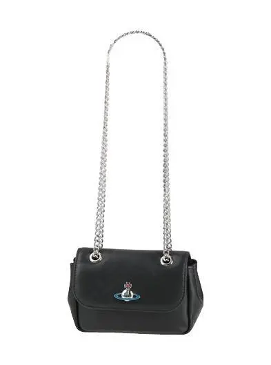 VIVIENNE WESTWOOD Leather Shoulder Bag - Black