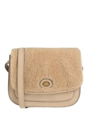THE BRIDGE Cow Leather Cross-body Bag - Beige