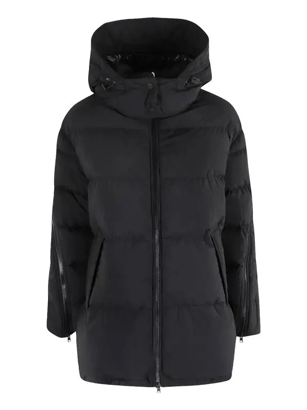 Herno Hooded Padded Coat - Black
