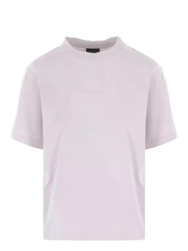 Balenciaga Logo-embroidered Cotton T-shirt - Grey