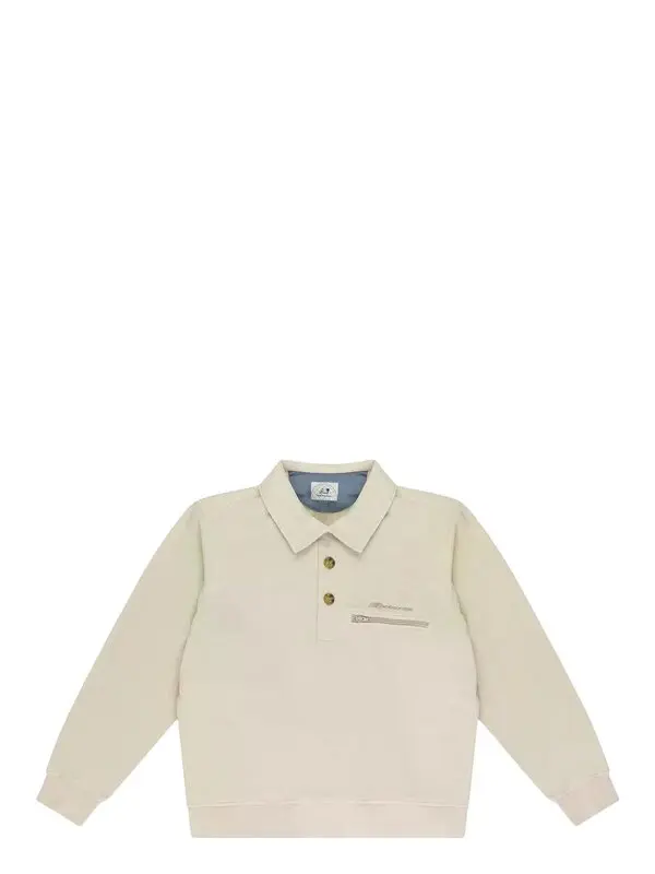Aimé Leon Dore Stadium Fleece Polo Shirt - White