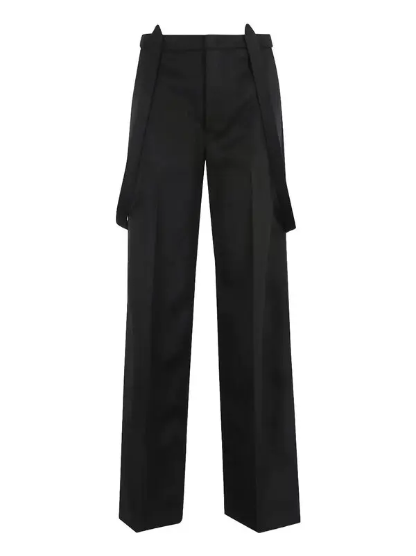 DONDUP High-waisted Trousers - Black