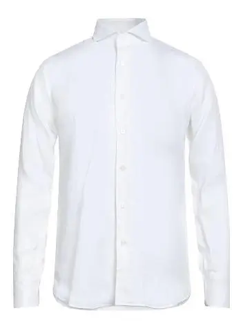 Canali Shirt Size Linen - White