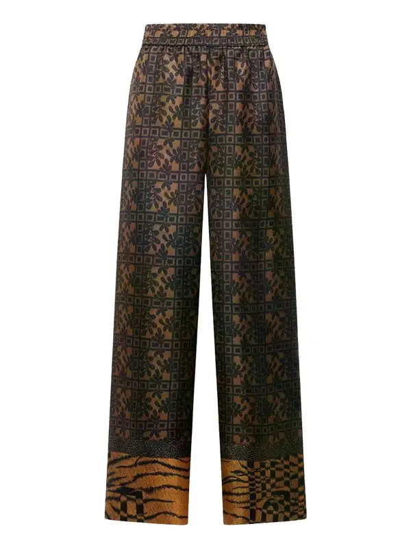 PIERRE-LOUIS MASCIA All-over Print Trousers - Brown