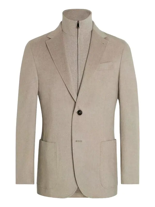 Zegna Cashmere Blazer - Neutrals