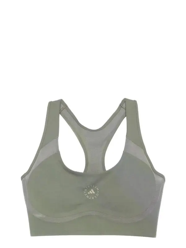 Adidas By Stella McCartney Racer-back Sports Bra - Green