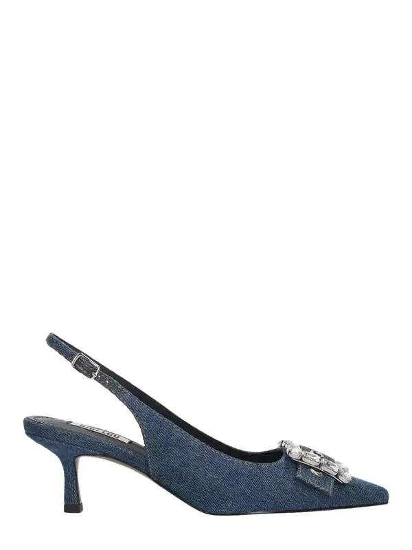 BIBI LOU 60mm Rhinestone-embellished Buckle Pumps - Blue