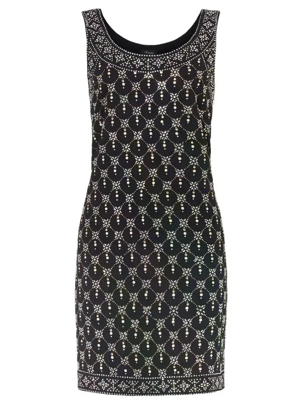 TEMPERLEY LONDON Embellished Geometric Mini Dress - Black