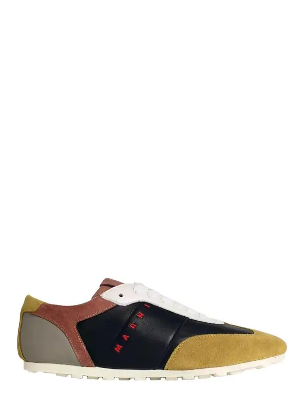 Marni Panelled Low Top Sneakers - Black