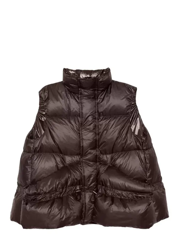Sacai Quilted Gilet - Brown