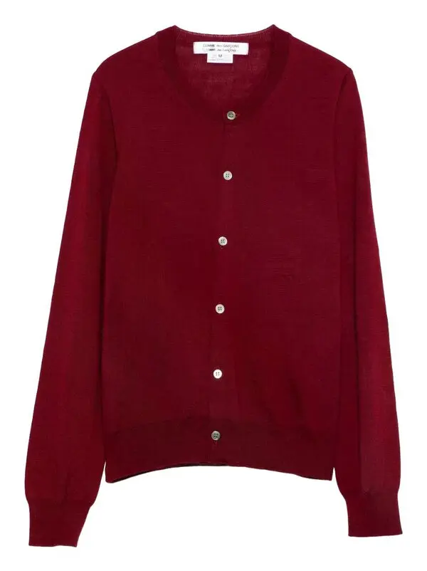 Comme Des Garçons Button-front Cardigan - Red