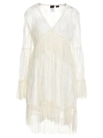 Pinko Mini Dress With Lace Details - White