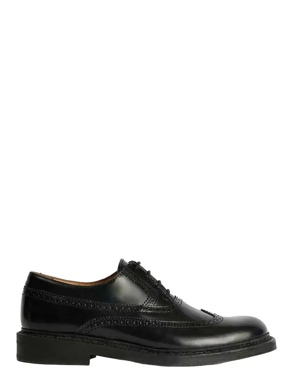Our Legacy Leather Lace-up Oxford Shoes - Black