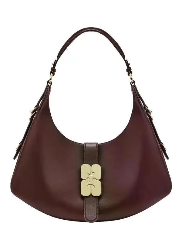 GANNI Small Kat Tote - Brown