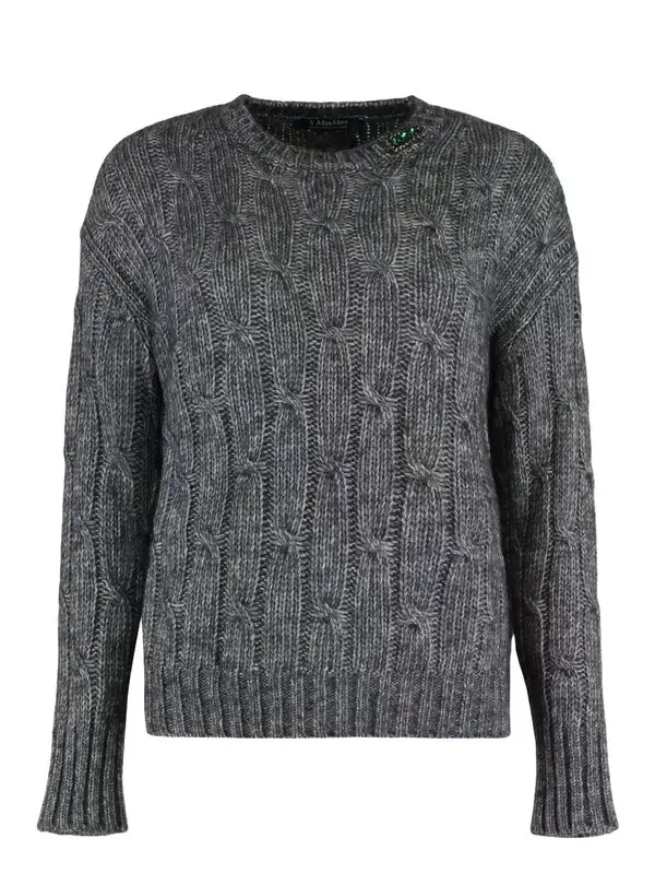 Max Mara Cabaret Cable-knit Sweater - Grey