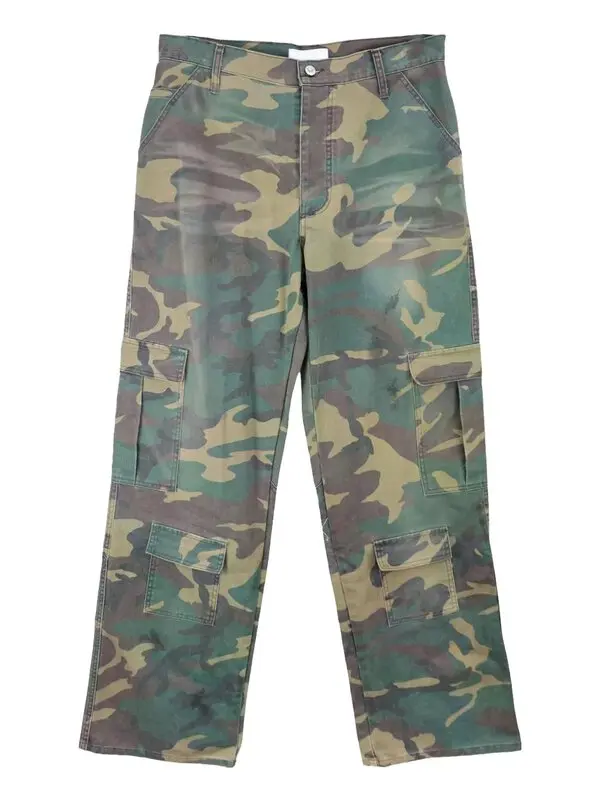 ALEXANDER DIGENOVA Camouflage Cargo Pants - Green
