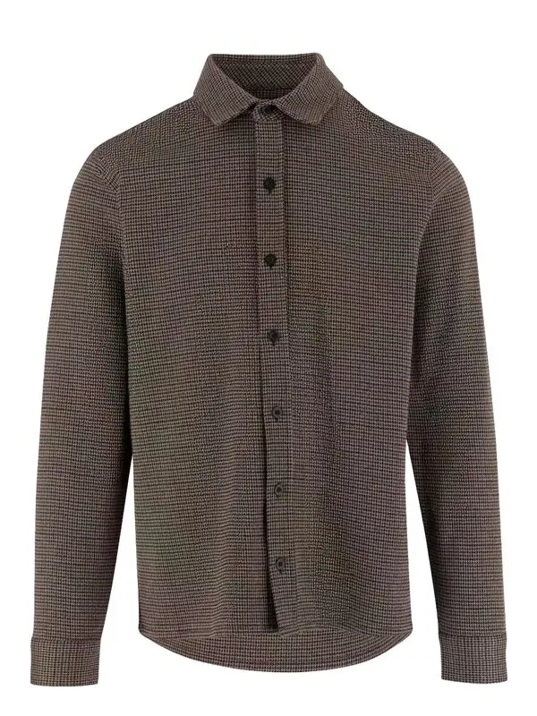 Vince Check-print Shirt - Brown