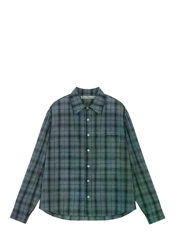 REST&RECREATION Checked Shirt - Blue