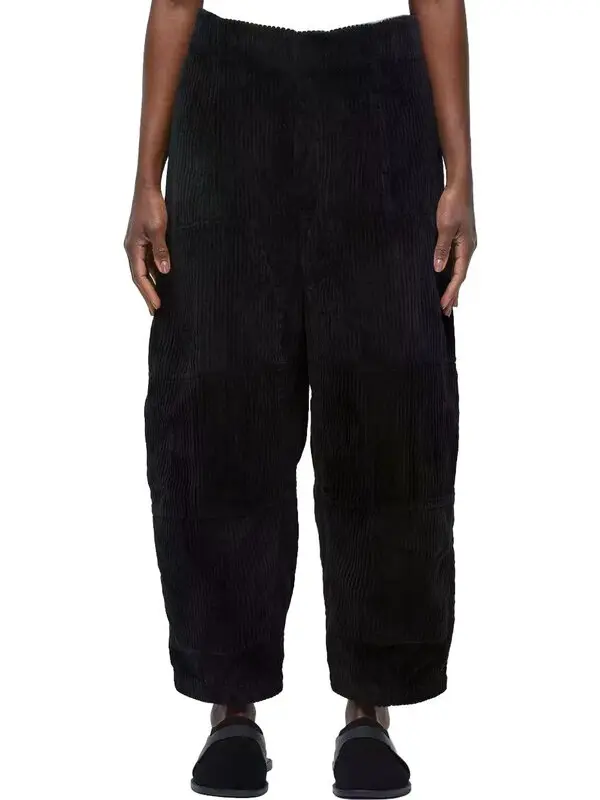 OSKLEN Corduroy Panelled Trousers - Black