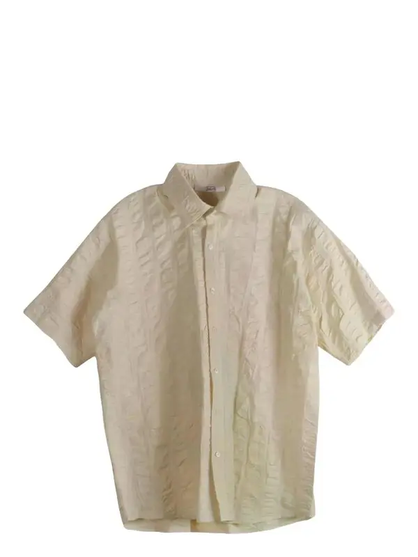 ELISE Joan Crinkled Cotton Shirt - Neutrals