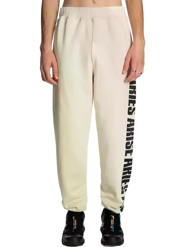 Aries Cotton Track Pants - Neutrals