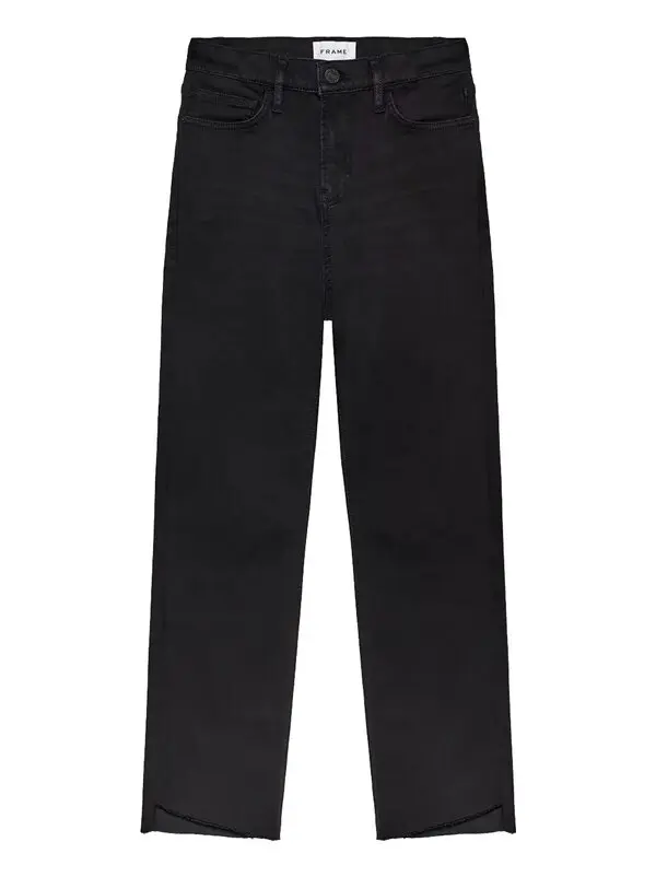 FRAME Frayed-hem Jeans - Black